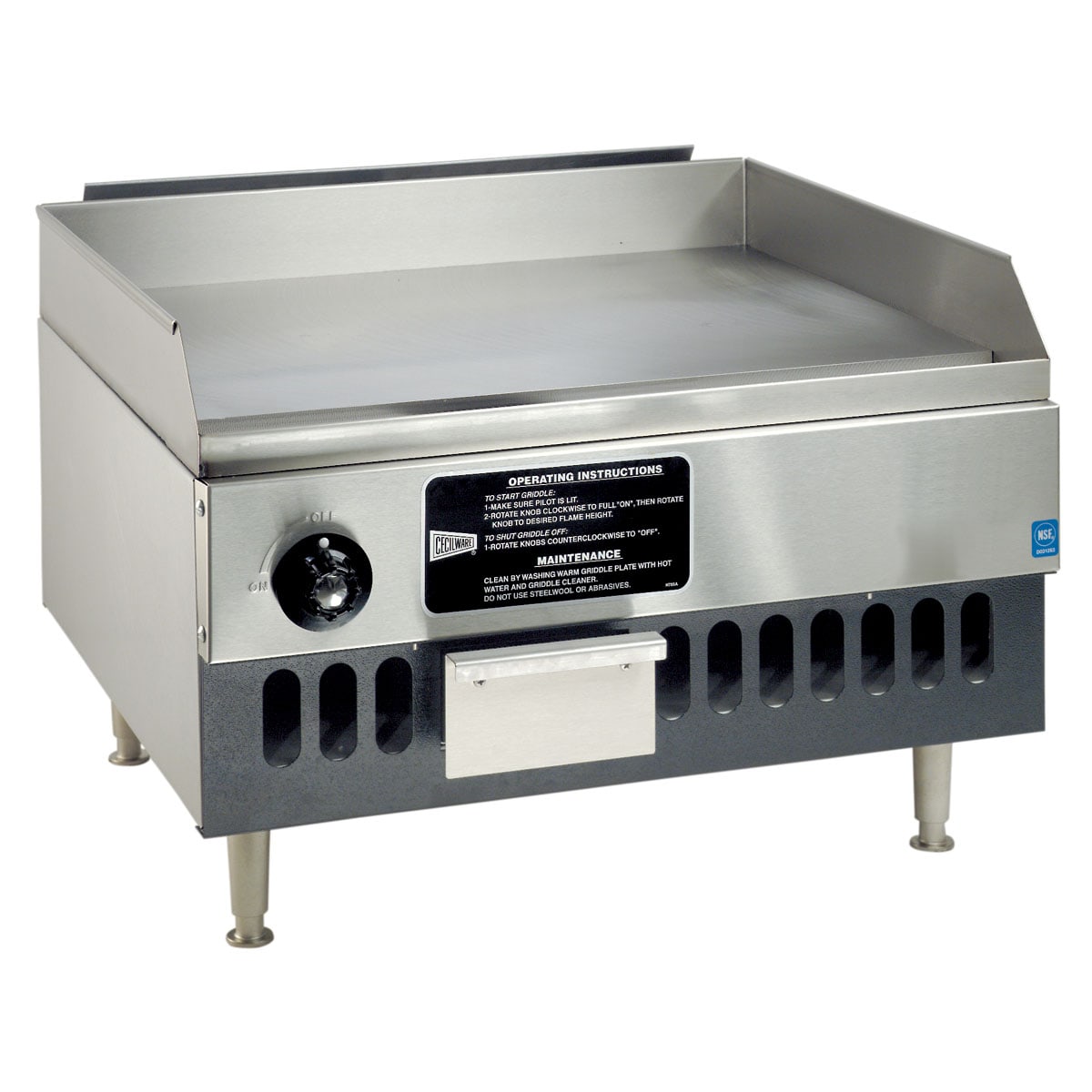 Grindmaster Cecilware BG12 LP 18 x 12 Gas Griddle | Wasserstrom