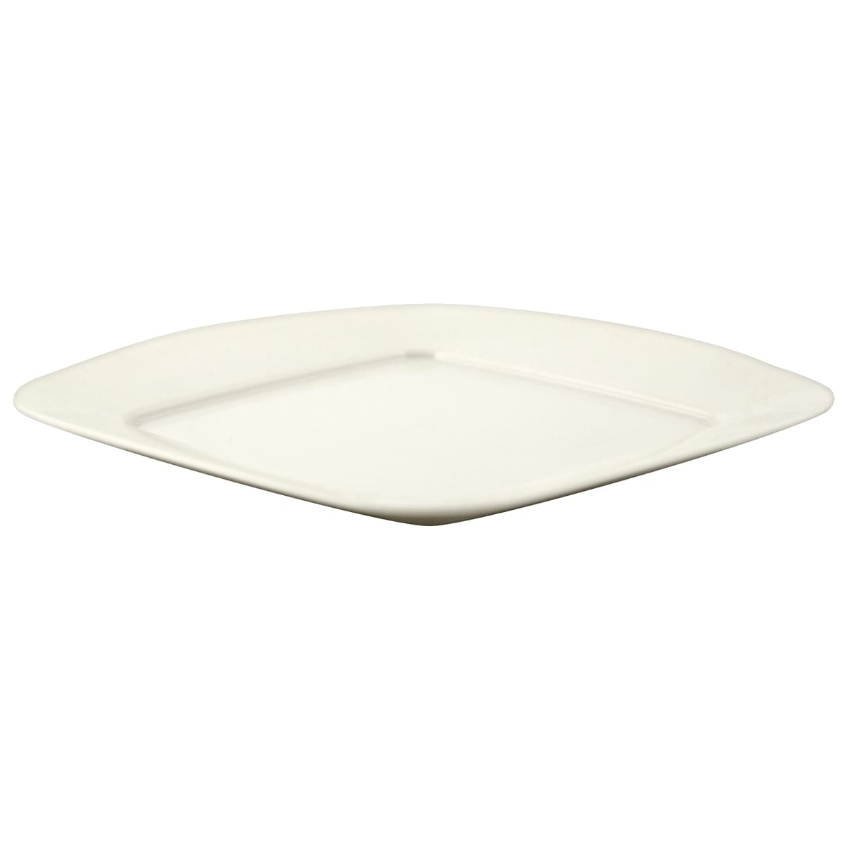 Strahl® Cottage Collection 12" Ivory Square Plate | Wasserstrom