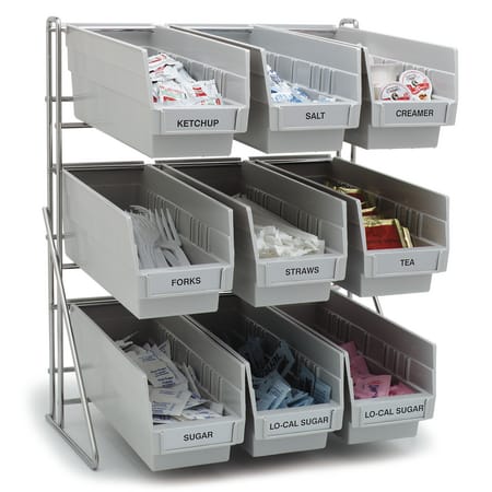 Carlisle 381209SG Wire Condiment Packet Rack | Wasserstrom