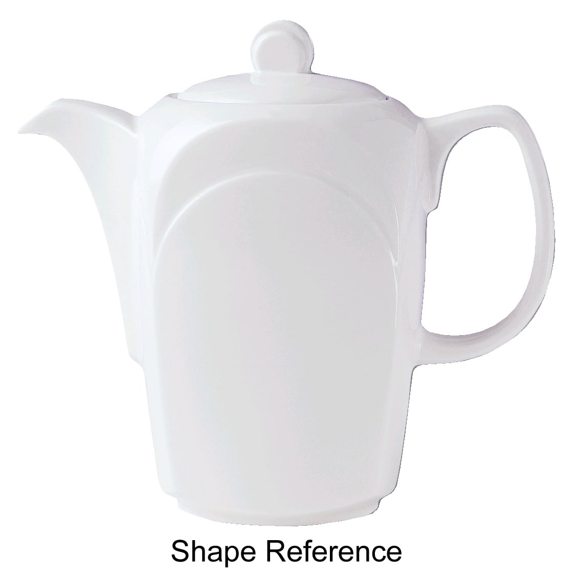 Steelite Intl. Distinction Bianco Noir 30 Oz Teapot w/ Lid B | Wasserstrom