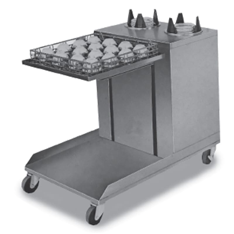 APW Wyott CTRS-2020-5 Mobile Lowerator® Cup and Saucer Dispenser ...