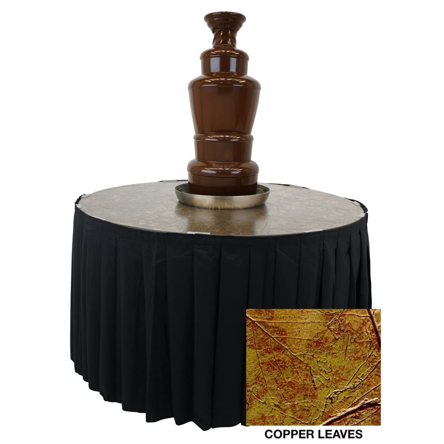 Buffet Enhancement 48 in. Chocolate Fountain Table W/ Copper Leaves ...