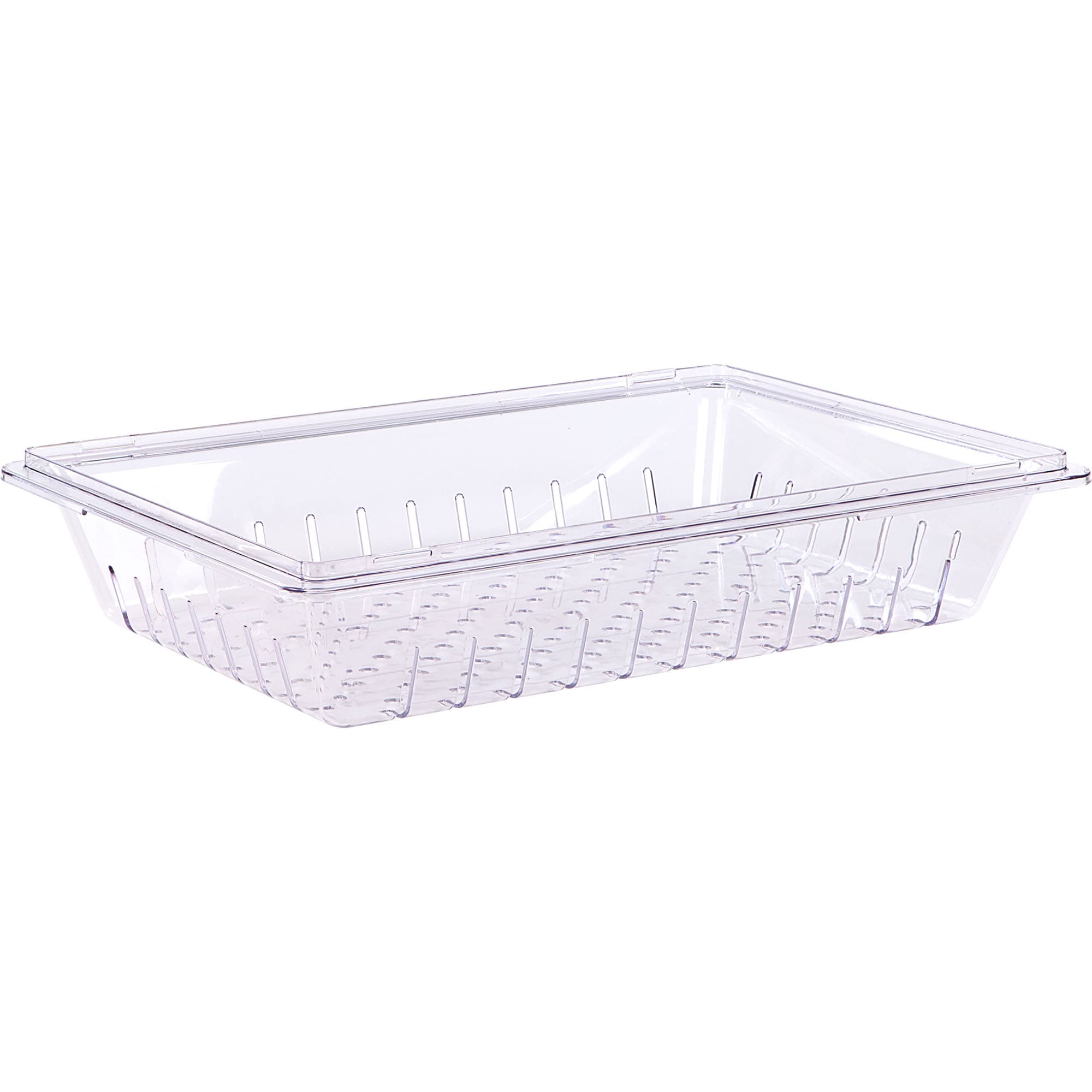 Carlisle 1062807 StorPlus Clear 18 x 26 x 5 Food Storage Box Colander ...